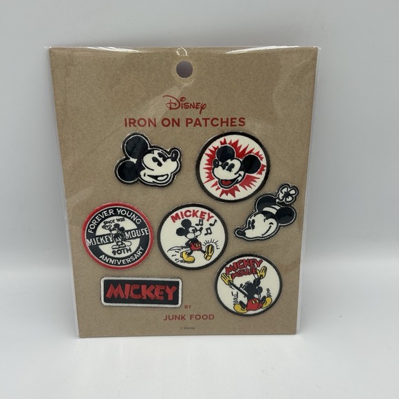 Disney | Toys | Disney Mickey Mouse Pack Of 7 Iron On Patches By Junk ...